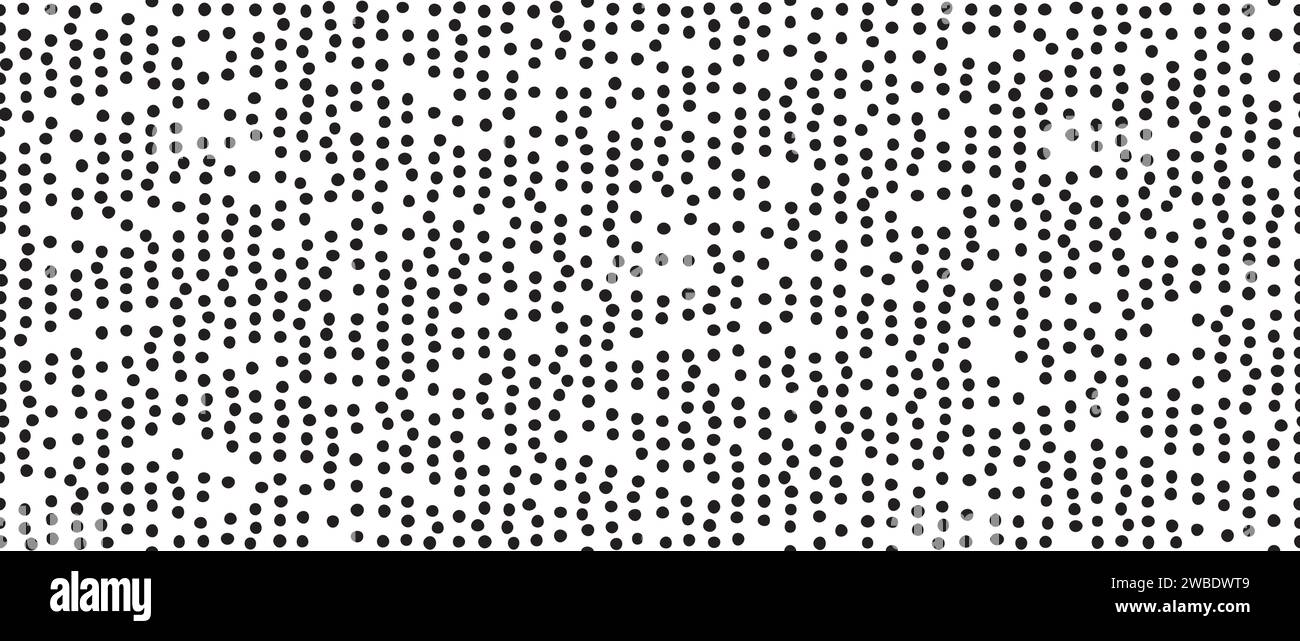 Dotted lines seamless pattern. Stippled lines background. Vertical polka dot stripe repeating ...