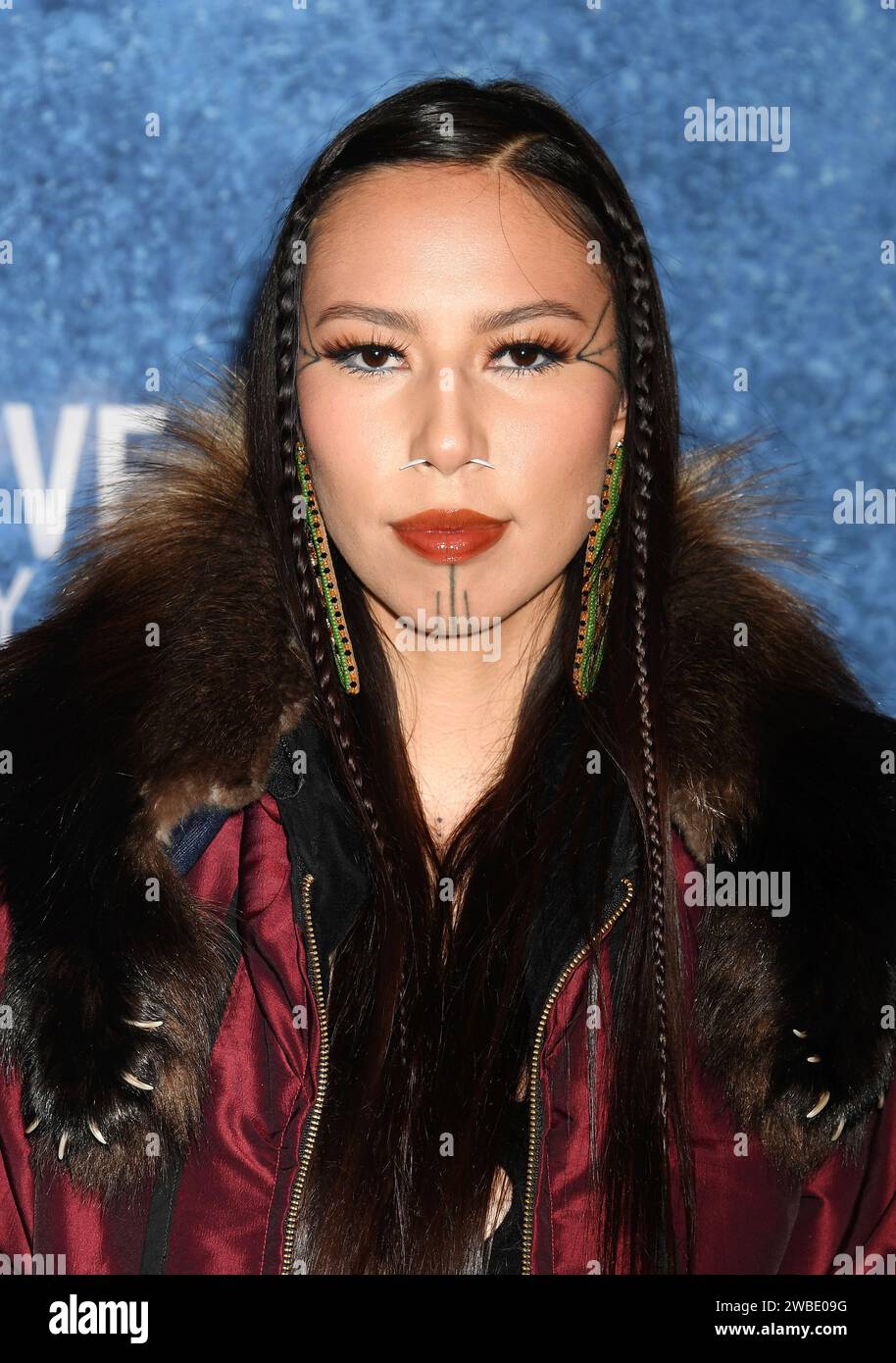 LOS ANGELES, CALIFORNIA - JANUARY 09: Quannah Rose Chasinghorse-Potts ...