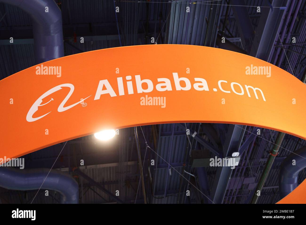 Las Vegas, United States. 09th Jan, 2024. A view of the Alibaba company ...