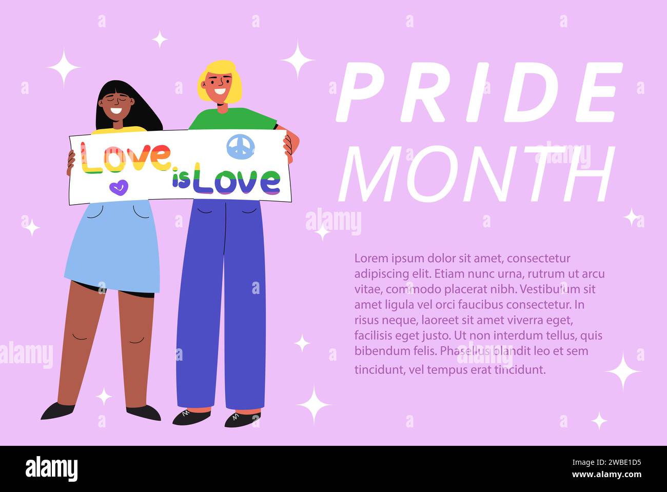 Lgbt rights placard Stock Vector Images - Alamy