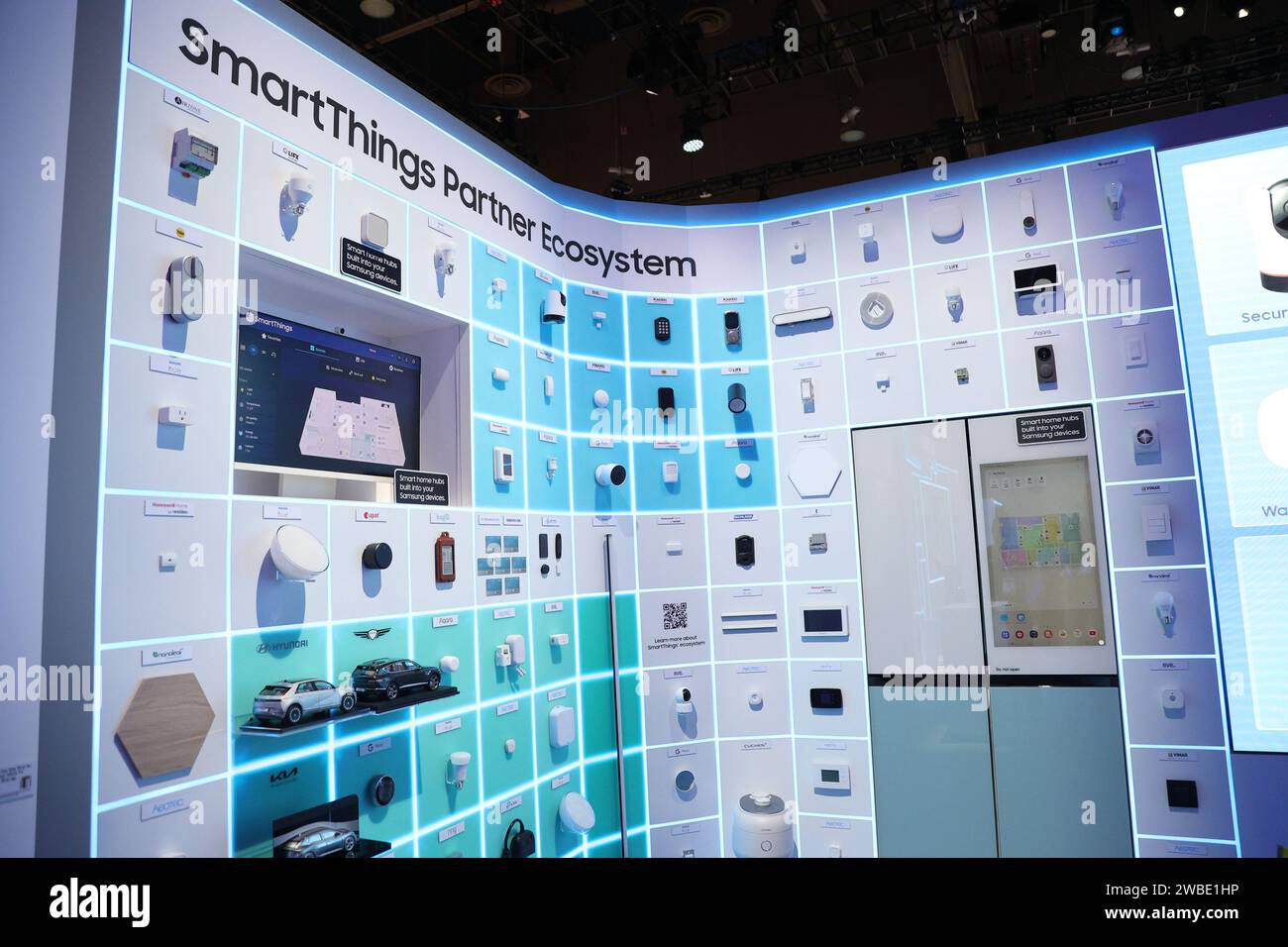 Las Vegas, United States. 09th Jan, 2024. A view of a wall display of ...