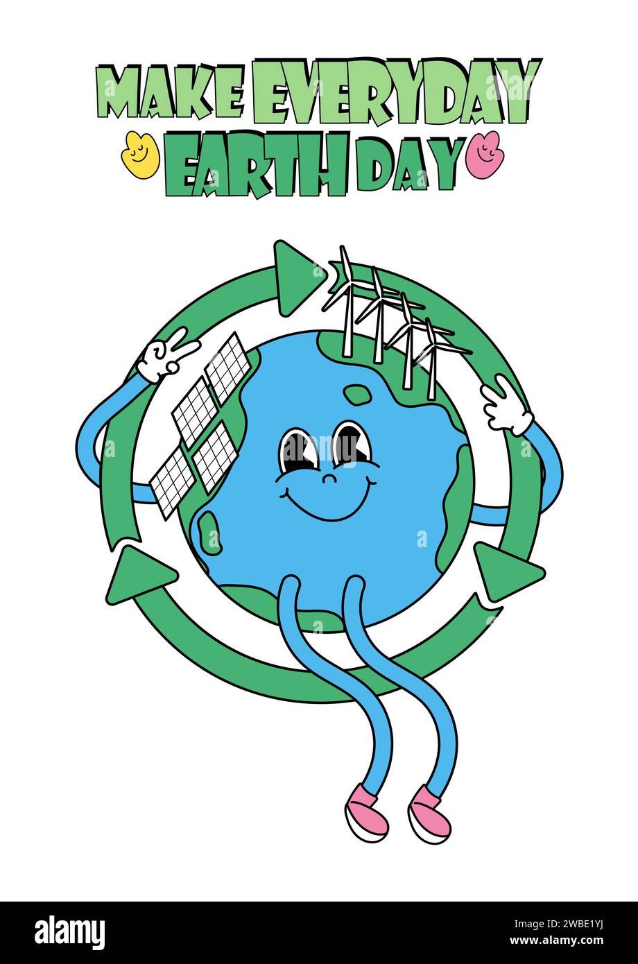 Earth day modern Cut Out Stock Images & Pictures - Alamy