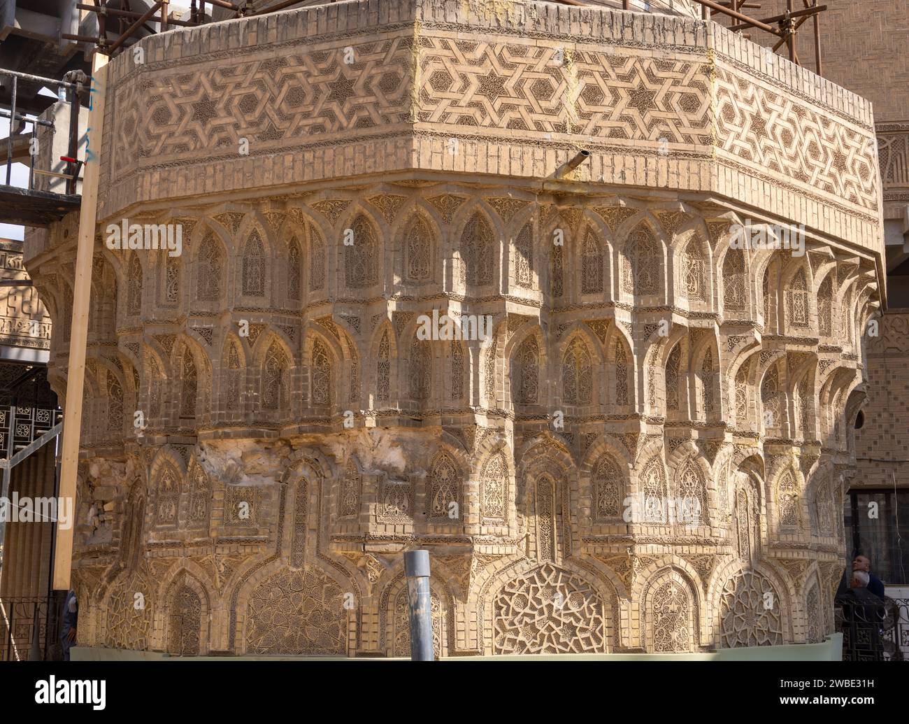 The Ilkhanid Suq al-Ghazl minaret of 1279 CE, Khulafa Mosque, Baghdad ...