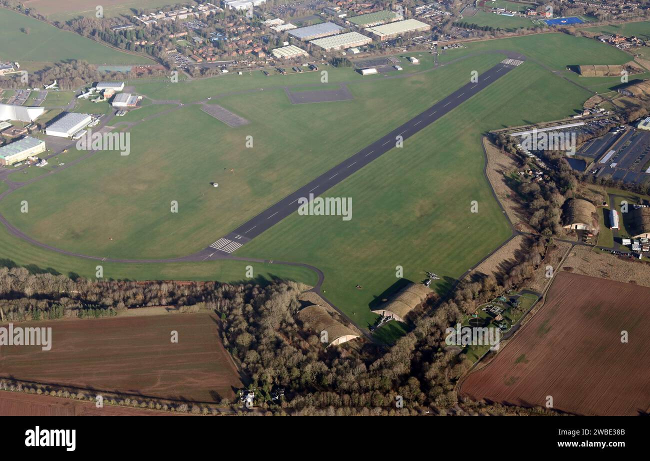 aerial view of RAF Cosford, an RAF air force base near Wolverhampton ...
