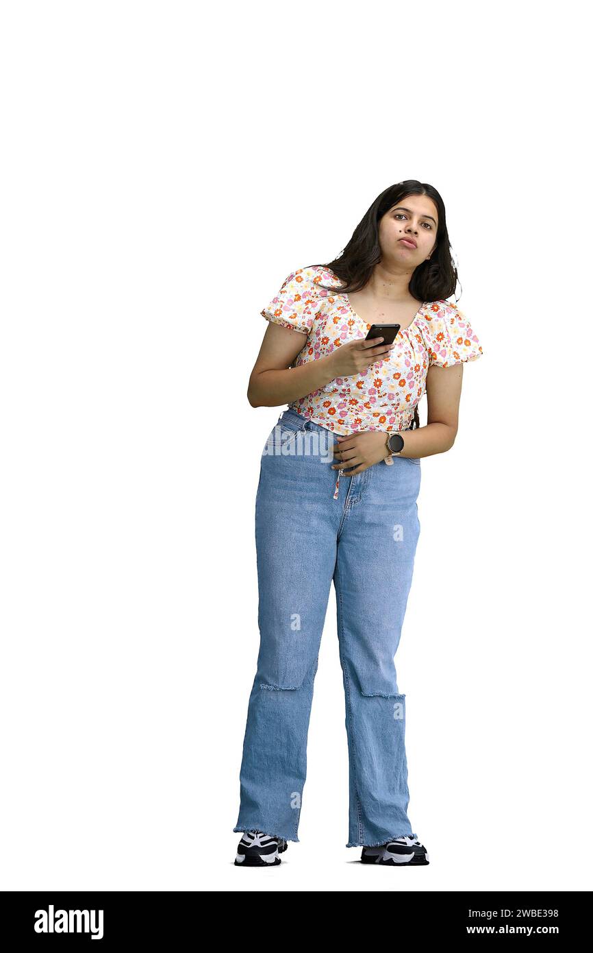 Happy caucasian millennial woman Cut Out Stock Images & Pictures - Alamy