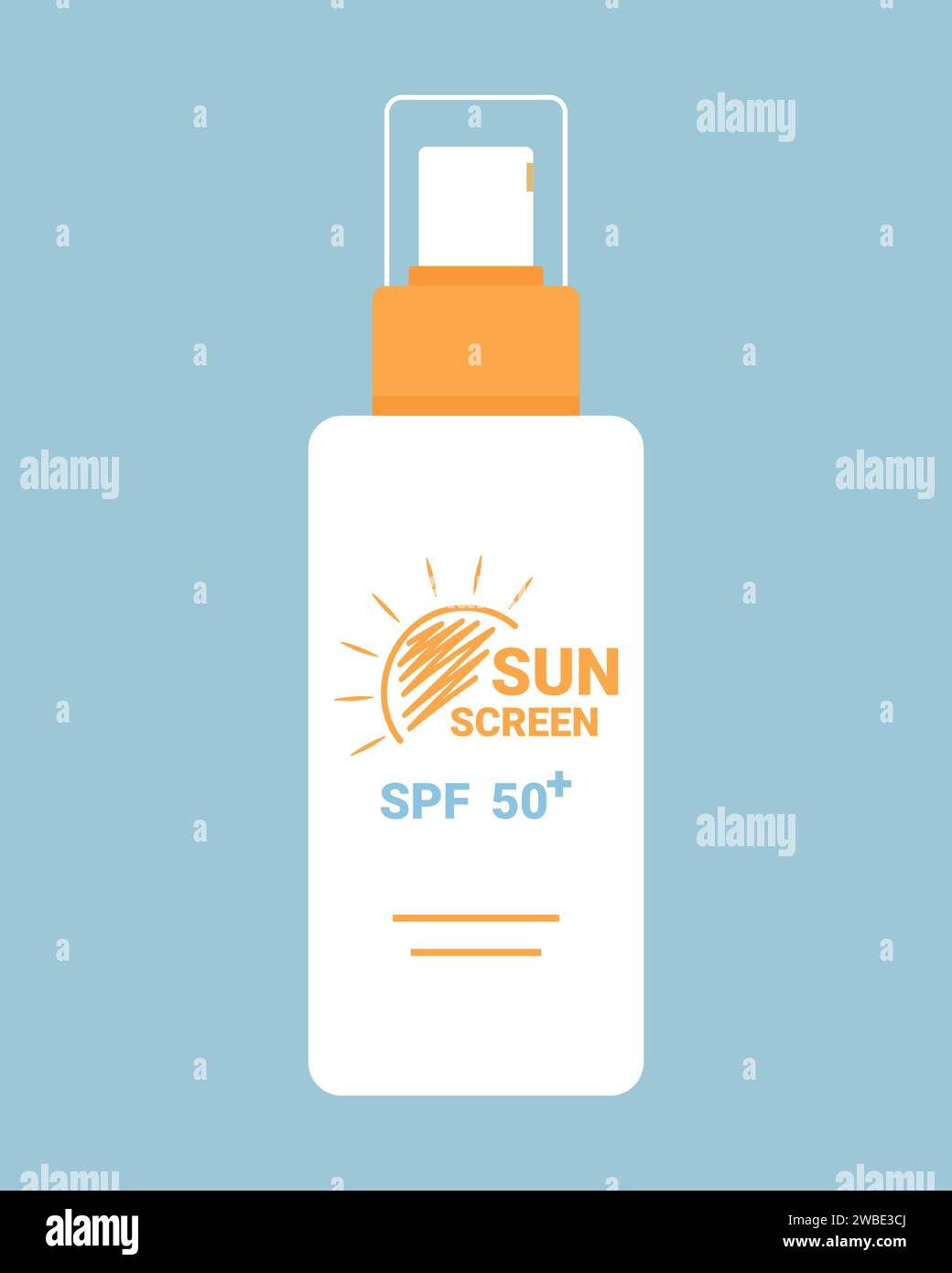 Sunscreen spray. Sunscreen product design. SPF 50 product. Vector ...