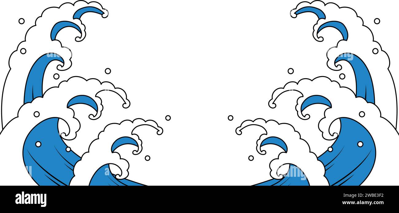 Japanese Wave Drawing