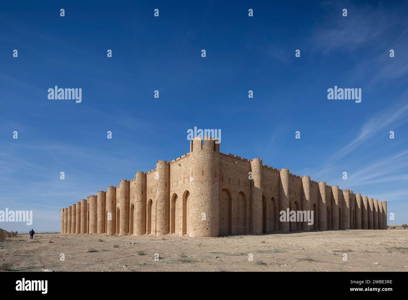 exterior facade, the Fortress of al-Ukhaidir or Abbasid palace of ...