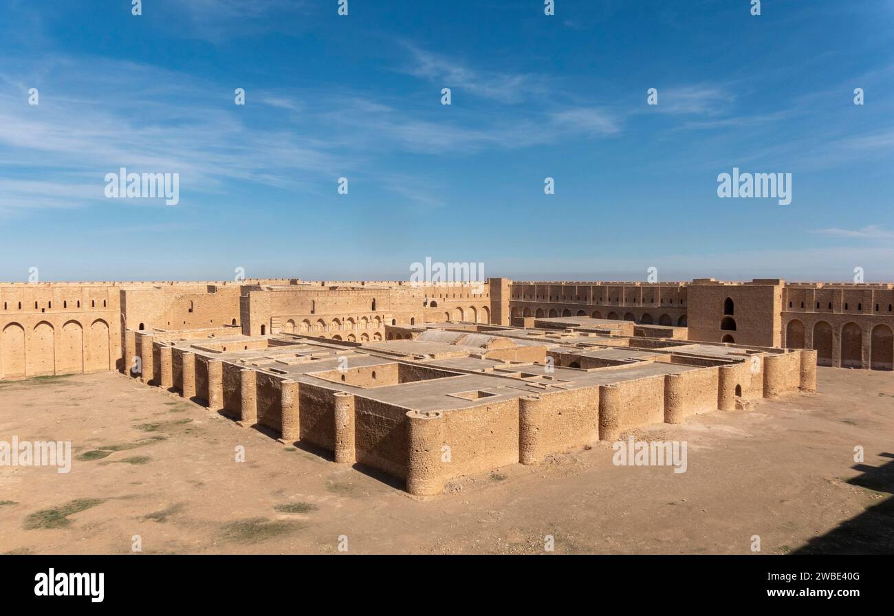 The Fortress of al-Ukhaidir or Abbasid palace of Ukhaider, Iraq Stock ...