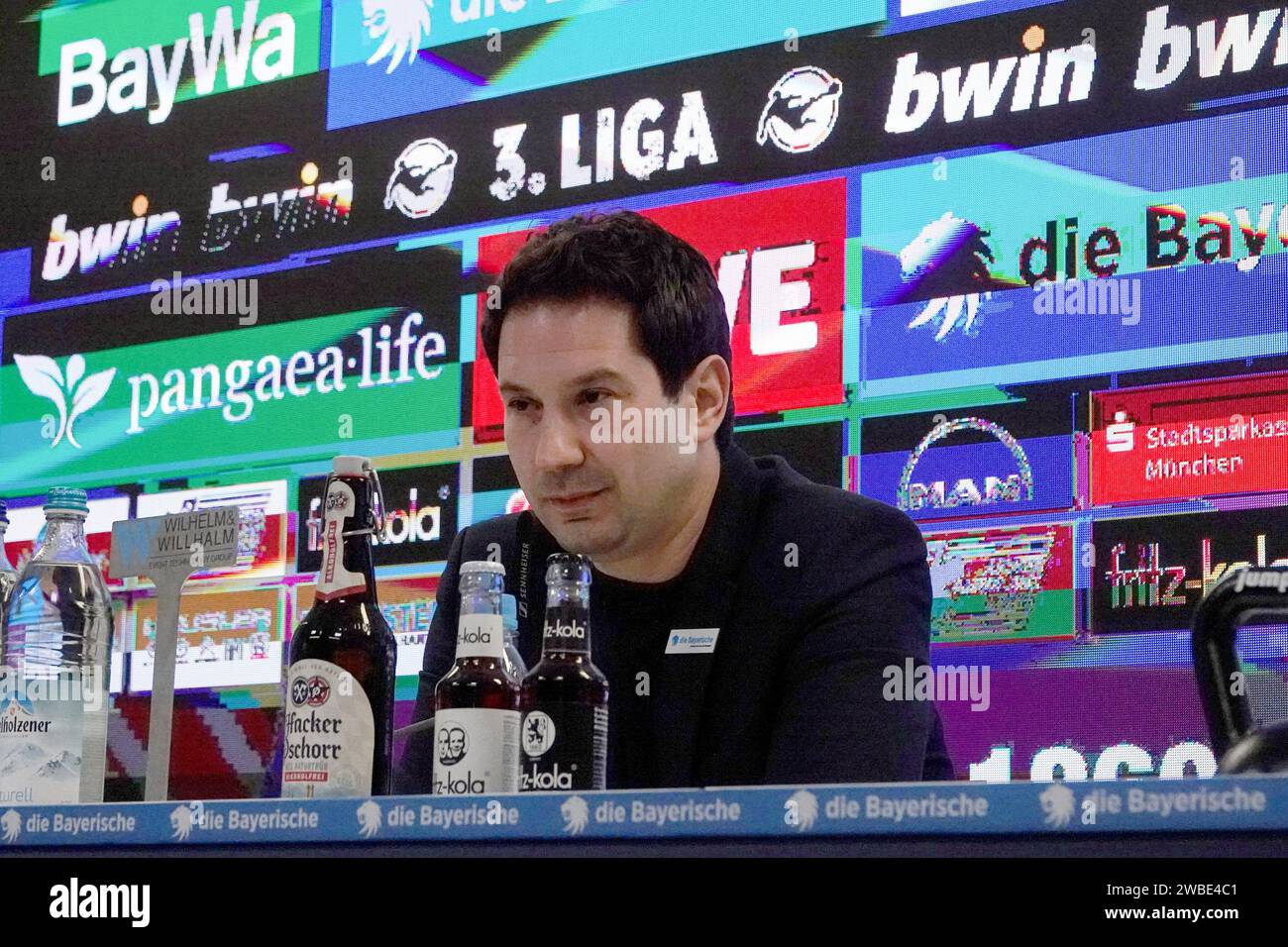 Munich, Germany. 10th Jan, 2024. Soccer: 3rd division, press conference ...