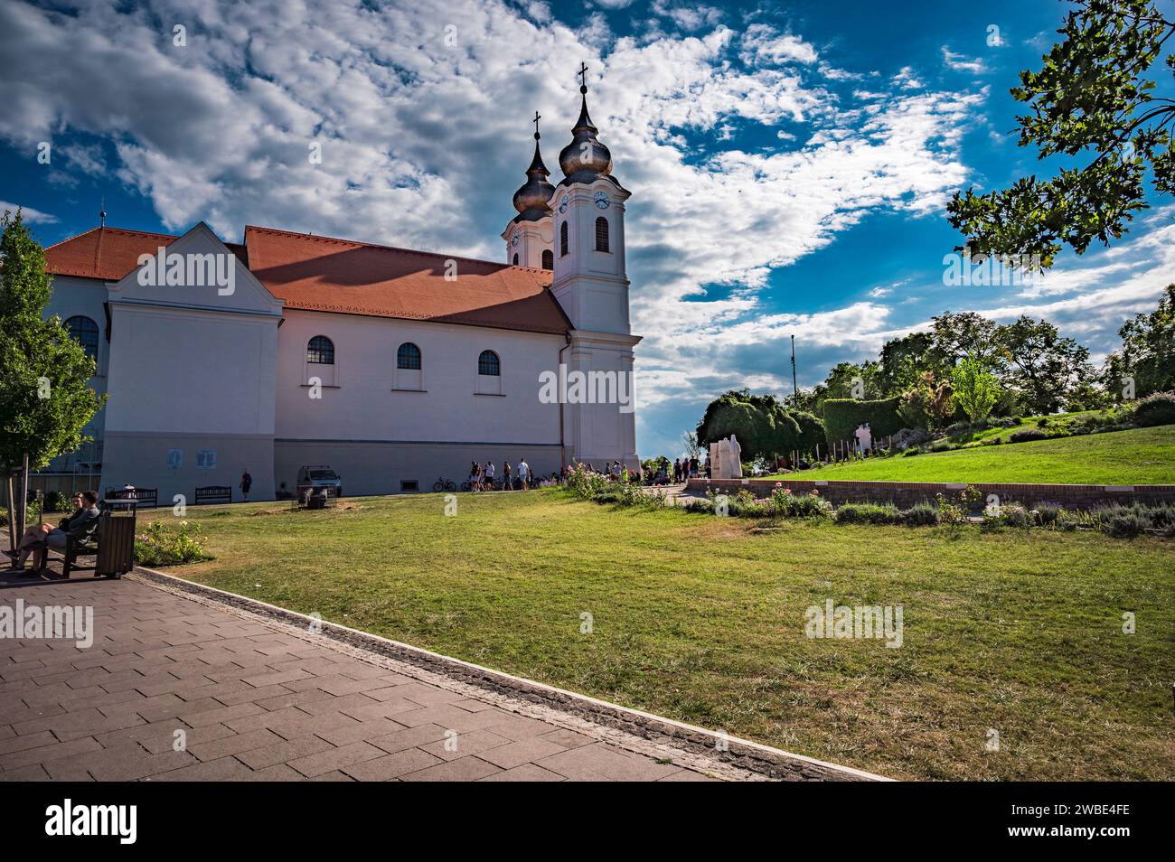 Tihany, Hungary - view of the famous Benedictine Monastery of Tihany ...