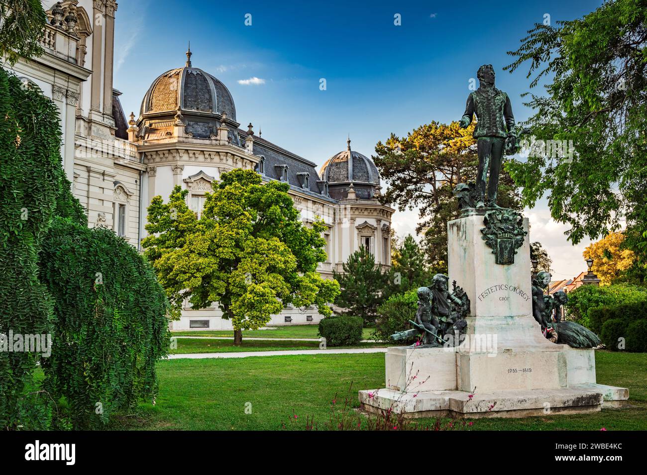 statue of the Festetics Gyorgy Grof in the area of Festetics Palace ... statue of the Festetics Gyorgy Grof in the area of Festetics Palace ...