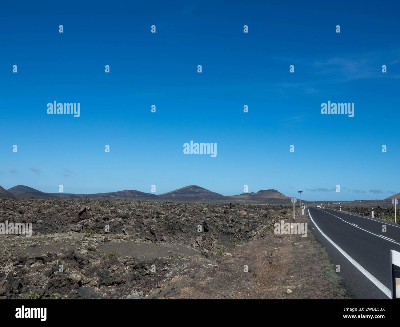 Panoramic view of empty asphalt road lz 67 hi-res stock photography and ...