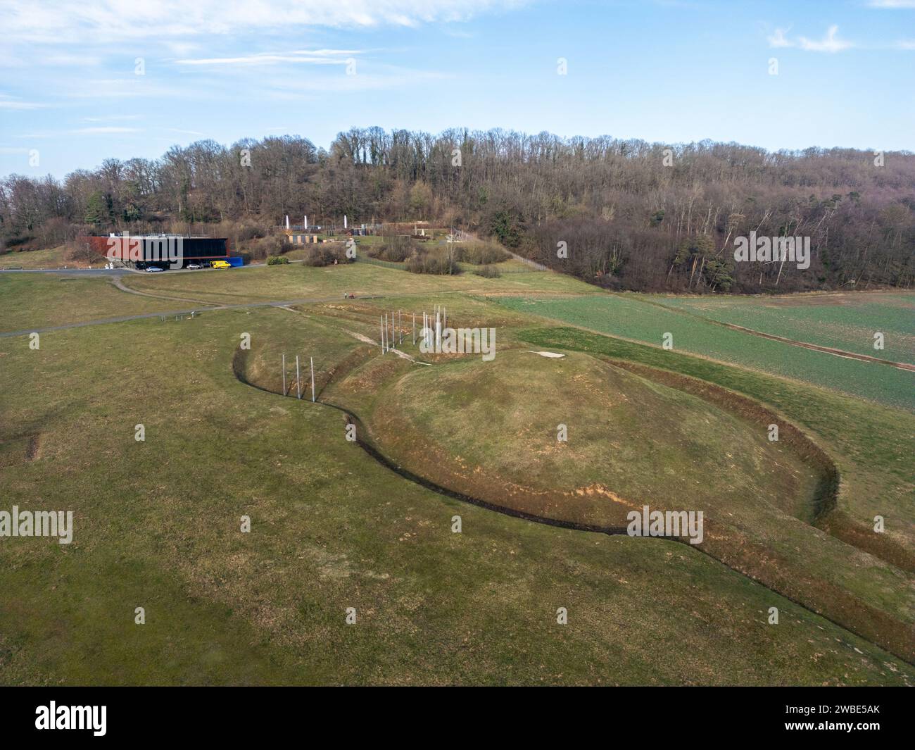 Glauburg, Germany. 10th Jan, 2024. The Keltenwelt am Gluberg is an ...