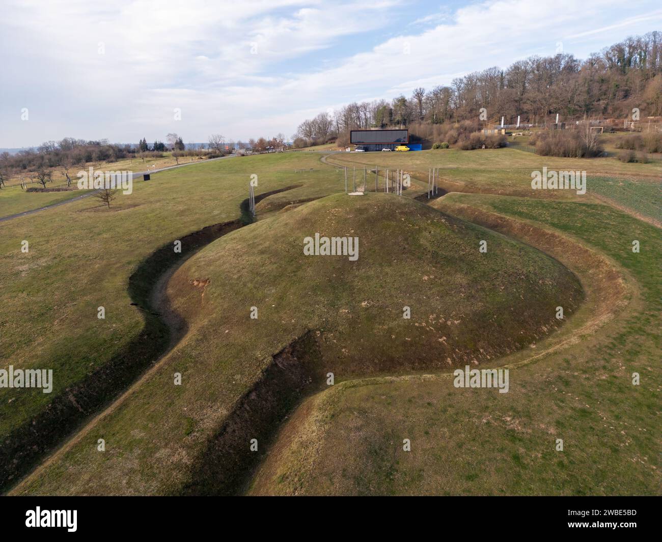 Glauburg, Germany. 10th Jan, 2024. The Keltenwelt am Gluberg is an ...