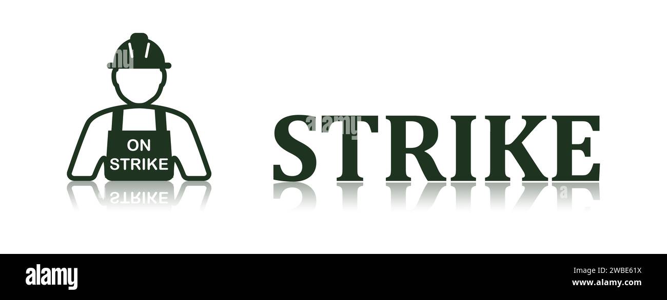 Illustration of a strike concept Stock Photo - Alamy