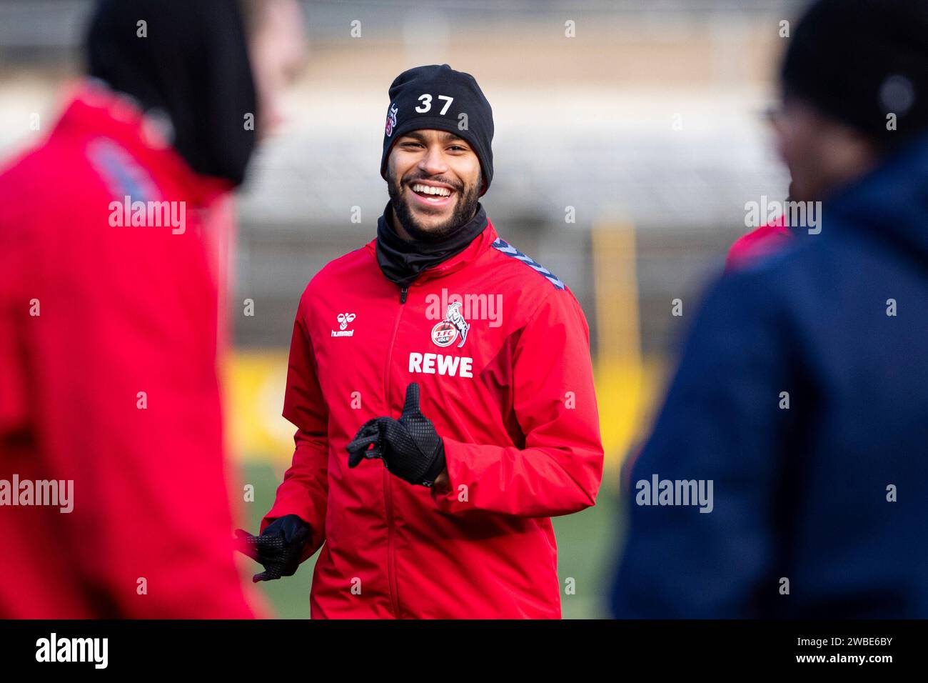 Koeln, Deutschland. 10th Jan, 2024. Linton Maina (1.FC Koeln, 37) 1. FC K?ln, Training 10.01. ...