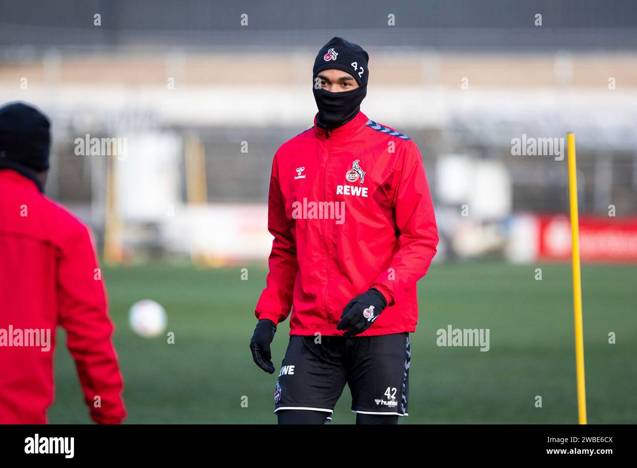 Koeln, Deutschland. 10th Jan, 2024. Damion Downs (1.FC Koeln, 42) 1. FC K?ln, Training 10.01. ...