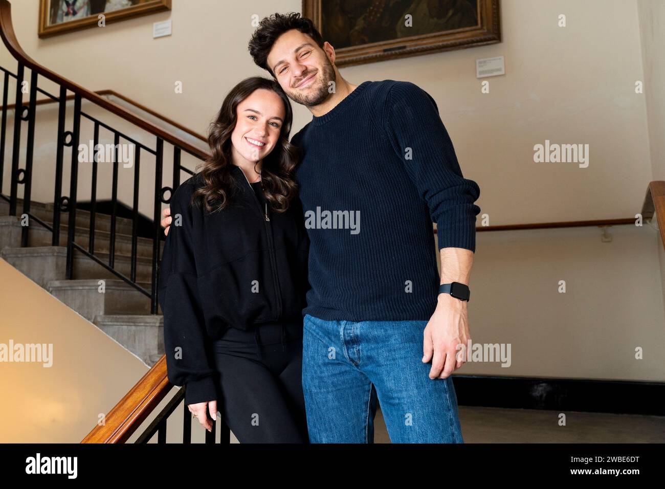 Ellie Leach and Vito Coppola during rehearsals at a London dance studio ...
