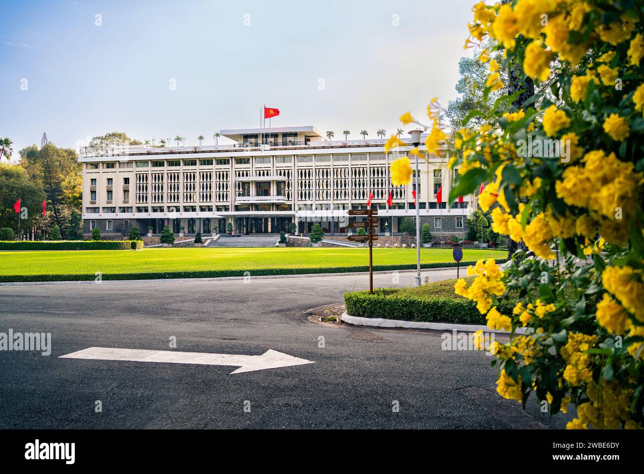 Independence and Reunification Palace in Vietnam. Ho Chi Minh City ...