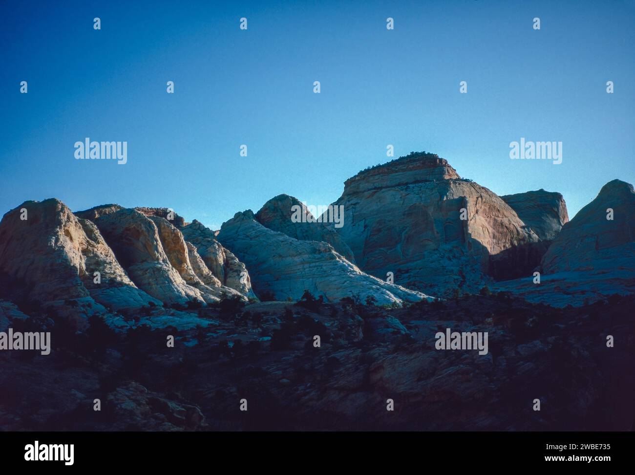 Natural landscape of limestone and sandstone rock formations inside a ...