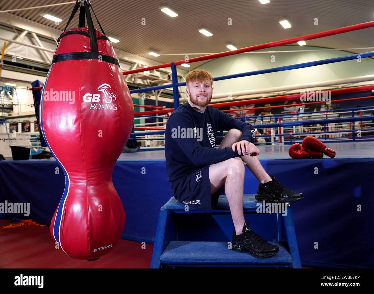 Kiaran MacDonald during a media day at The English Institute of Sport ...