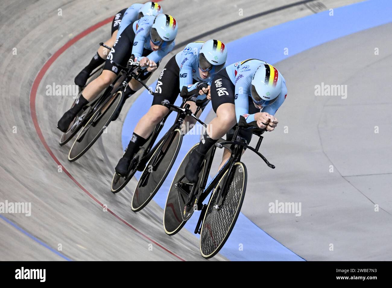 Apeldoorn, Netherlands. 10th Jan, 2024. Belgian Katrijn De Clercq ...