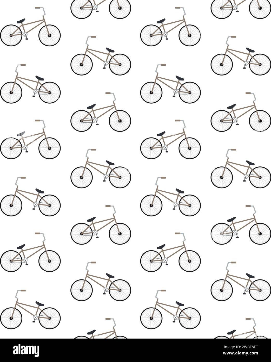 Seamless bike pattern Stock Vector Images - Alamy