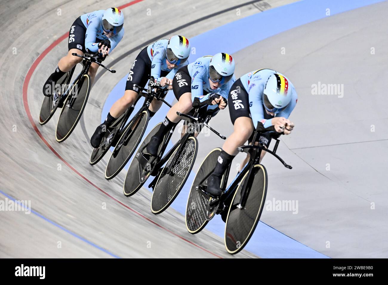 Apeldoorn, Netherlands. 10th Jan, 2024. Belgian Sara Maes, Belgian ...
