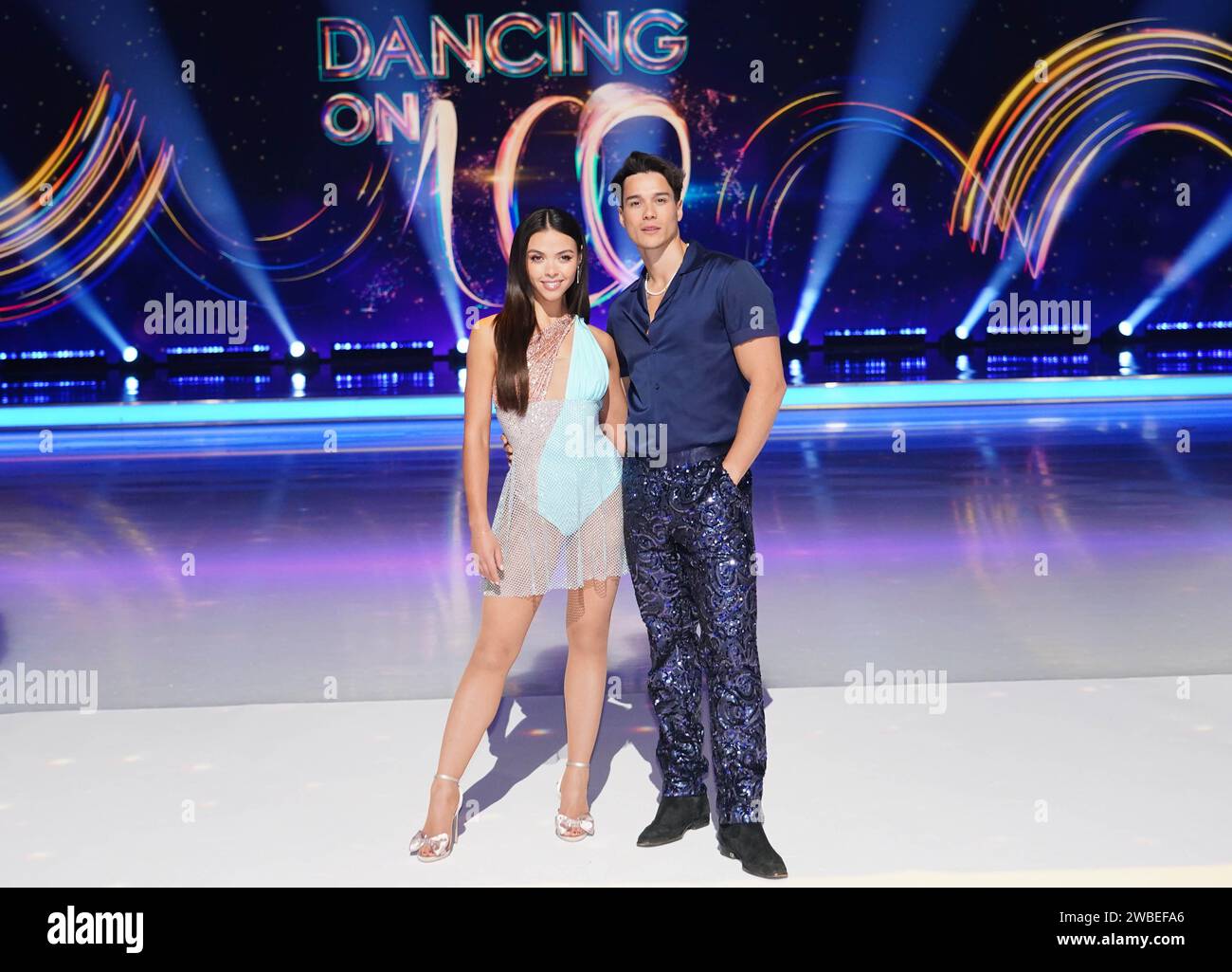 Vanessa Bauer and Miles Nazaire during the press launch for the ...