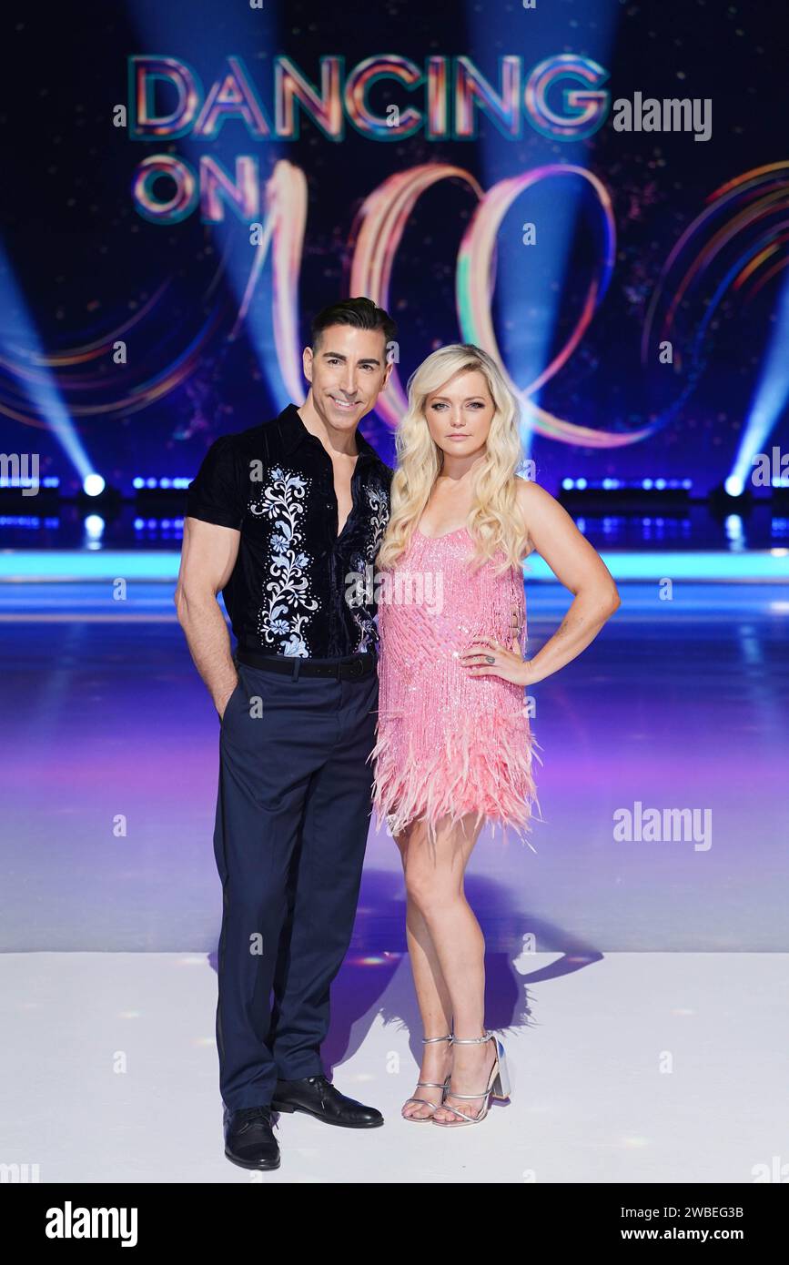 Andy Buchanan and Hannah Spearritt during the press launch for the ...