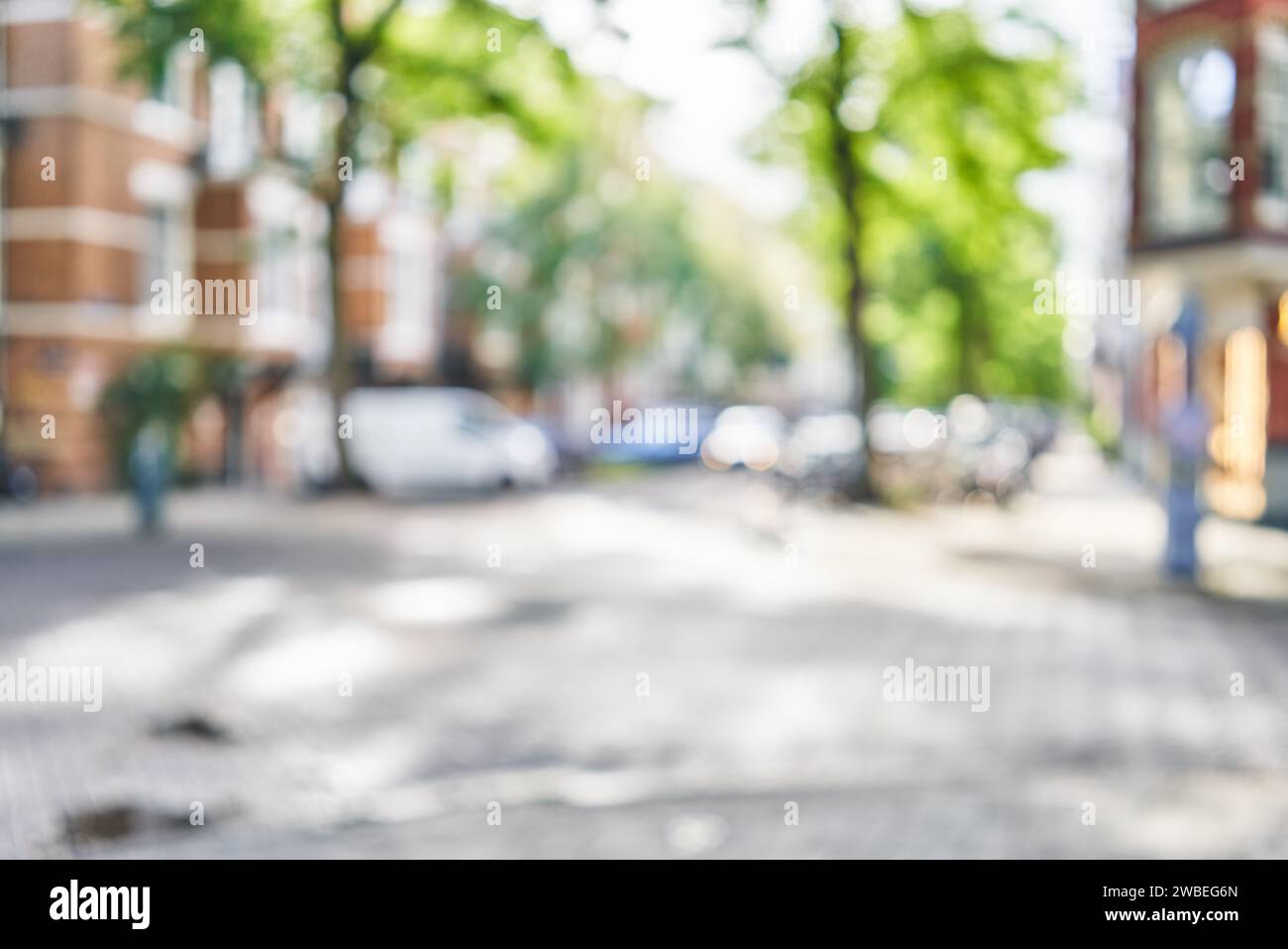 Blurred background of street Stock Photo - Alamy