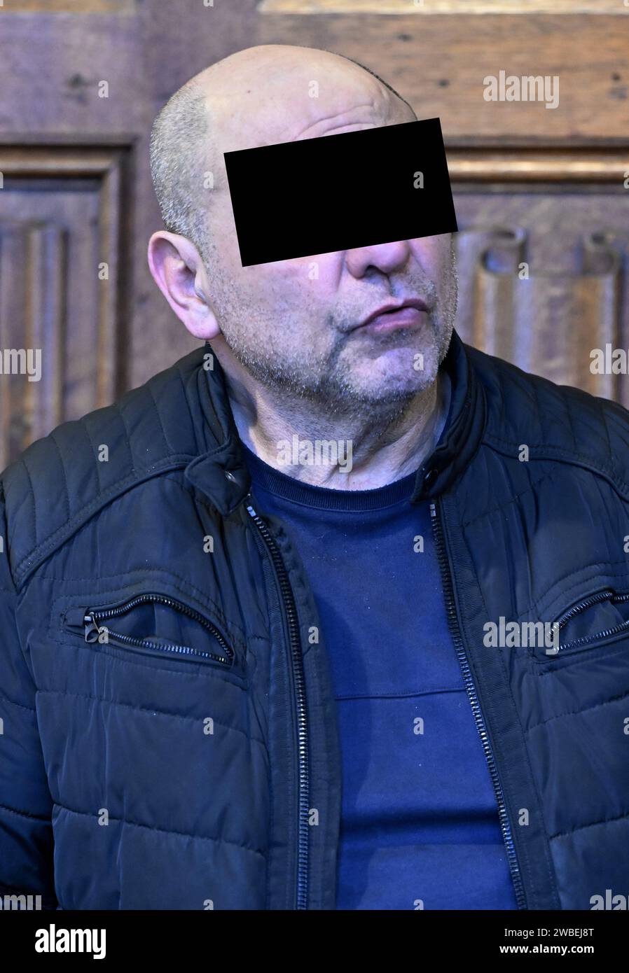 Liege, Belgium. 10th Jan, 2024. The accused, Gaetano Medico pictured ...