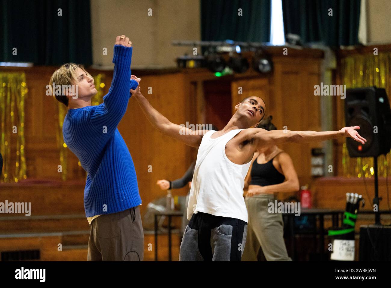 Layton Williams and Nikita Kuzmin during rehearsals at a London dance ...