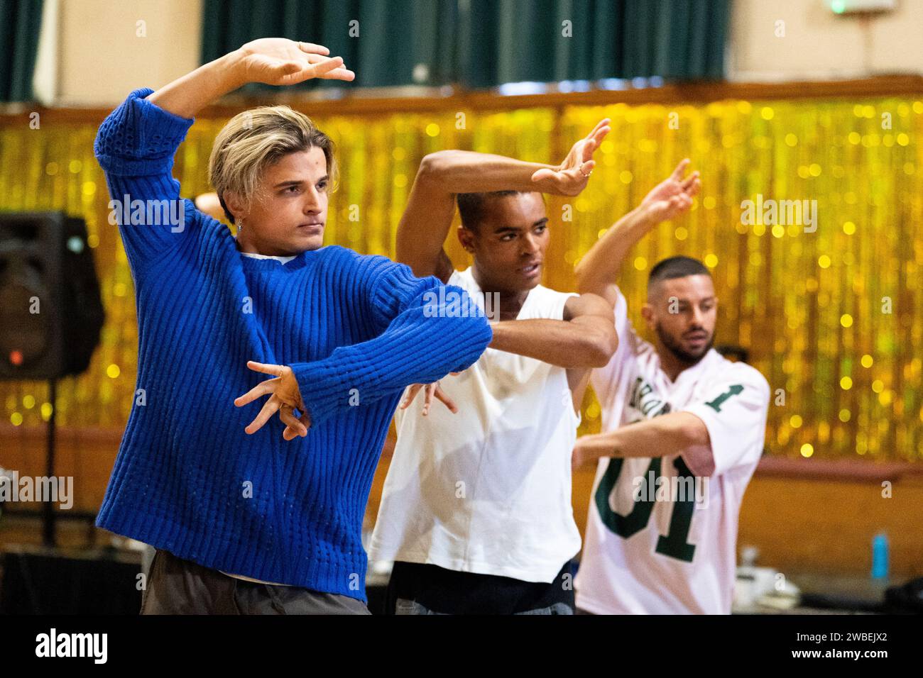 Layton Williams and Nikita Kuzmin during rehearsals at a London dance ...