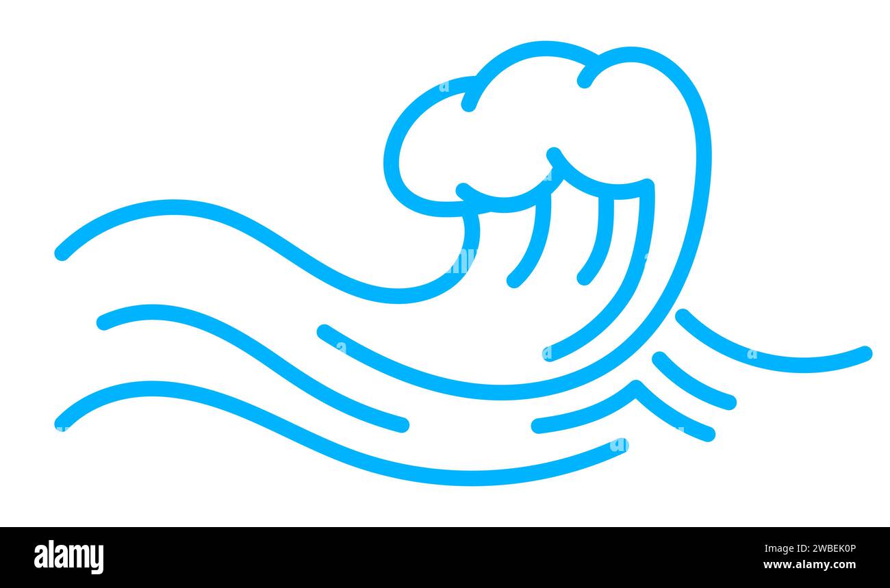 Tidal wave tsunami Cut Out Stock Images & Pictures - Alamy