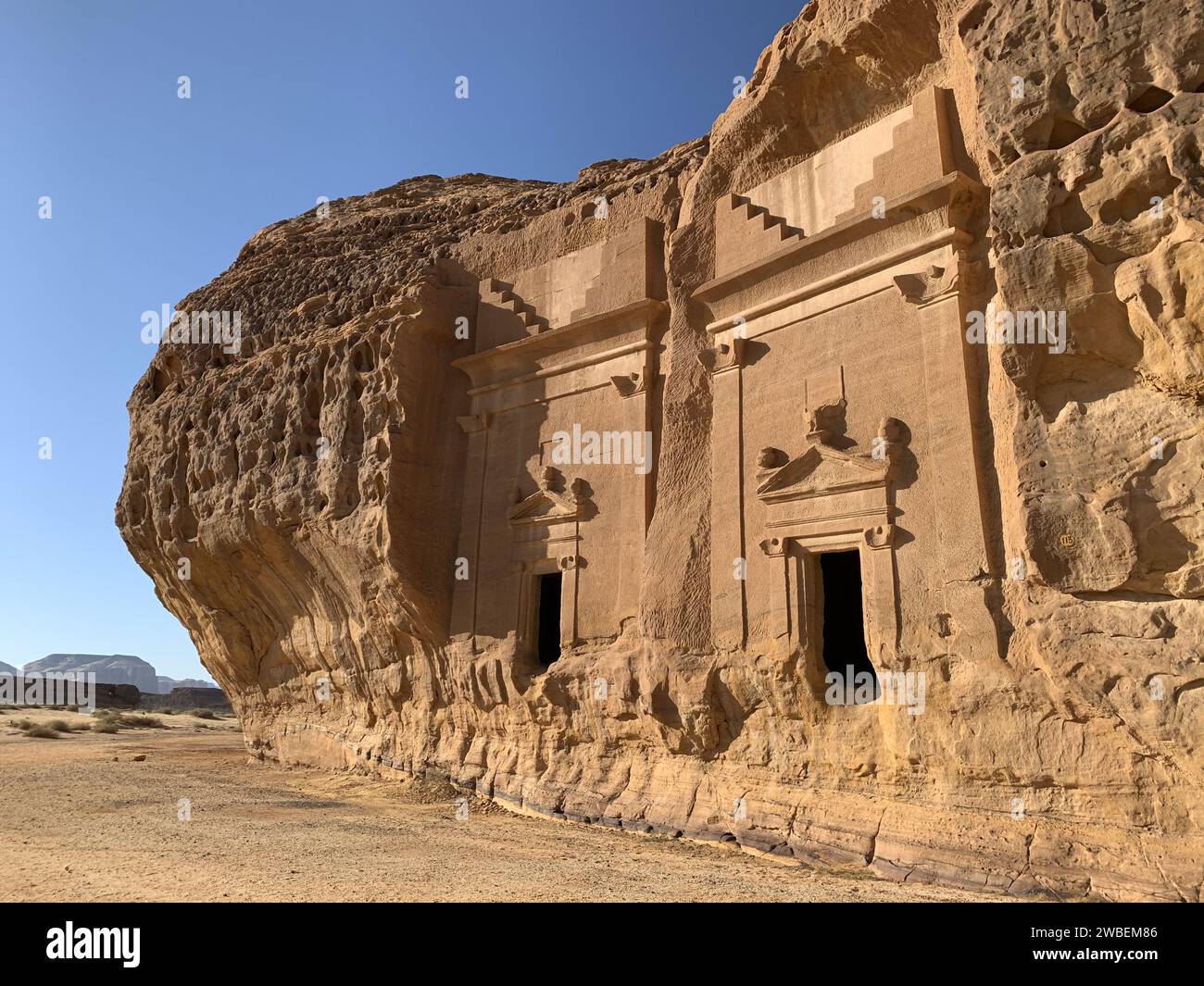 The tombs of Hegra (a.k.a. Mada'in Salih or Al-Hijr) the ancient city ...