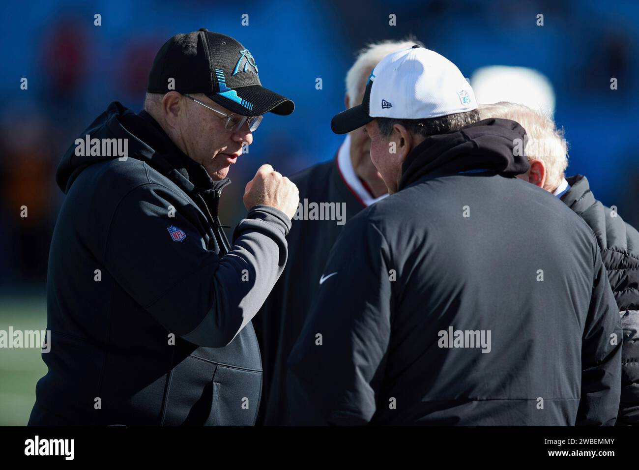 Carolina Panthers owner David Tepper has a conversion on the sideline ...