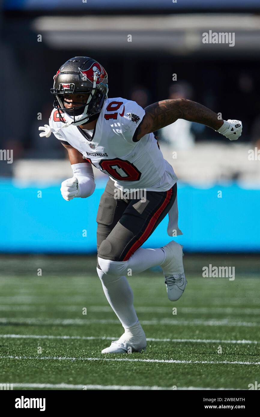 Tampa Bay Buccaneers wide receiver Trey Palmer (10) runs a route during ...