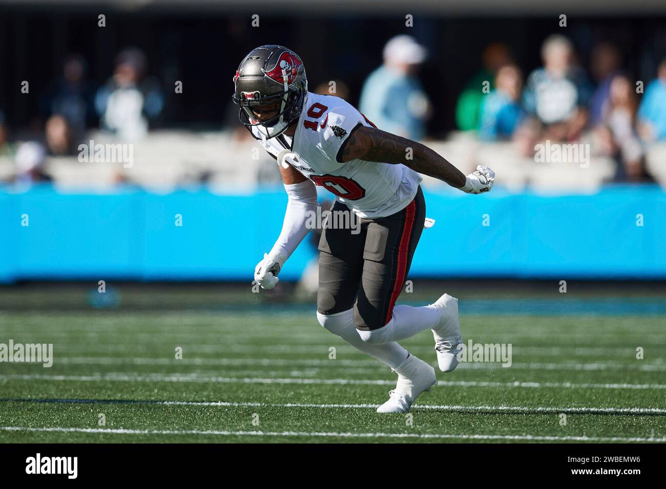 Tampa Bay Buccaneers wide receiver Trey Palmer (10) runs a route during ...