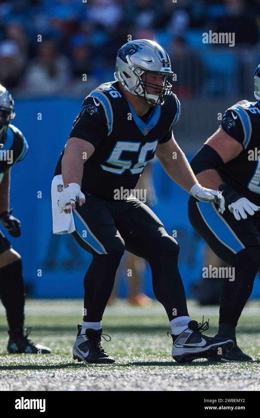 Carolina Panthers center Bradley Bozeman (56) in action against the ...