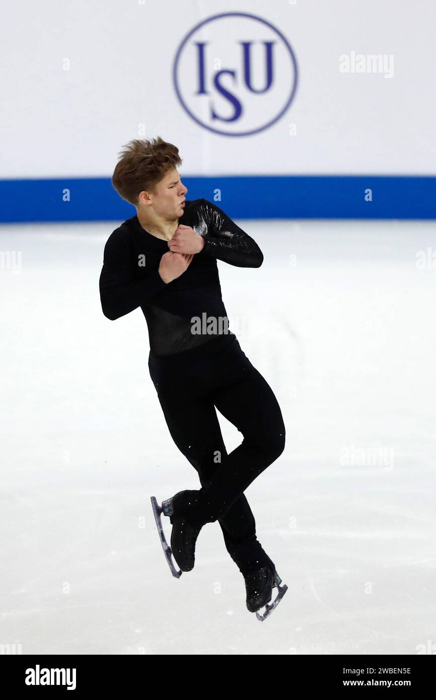 Fedor Chitipakhovian of Armenia performs in the men's short program ...