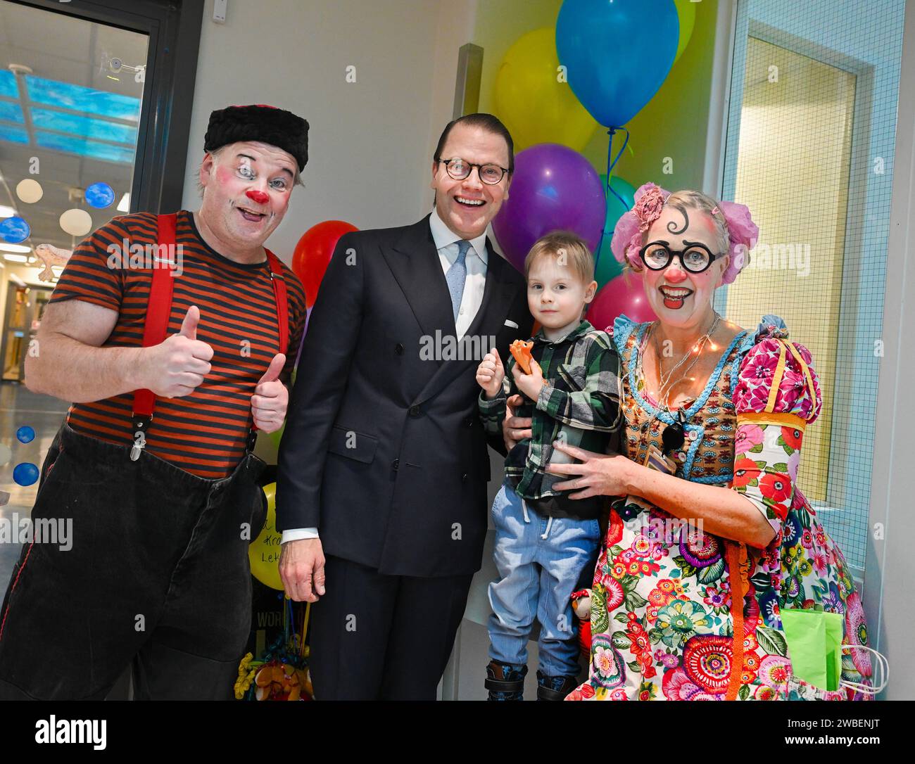 STOCKHOLM 20240110The clown Fjodor Drjewski alias Niklas Lindgren, the ...