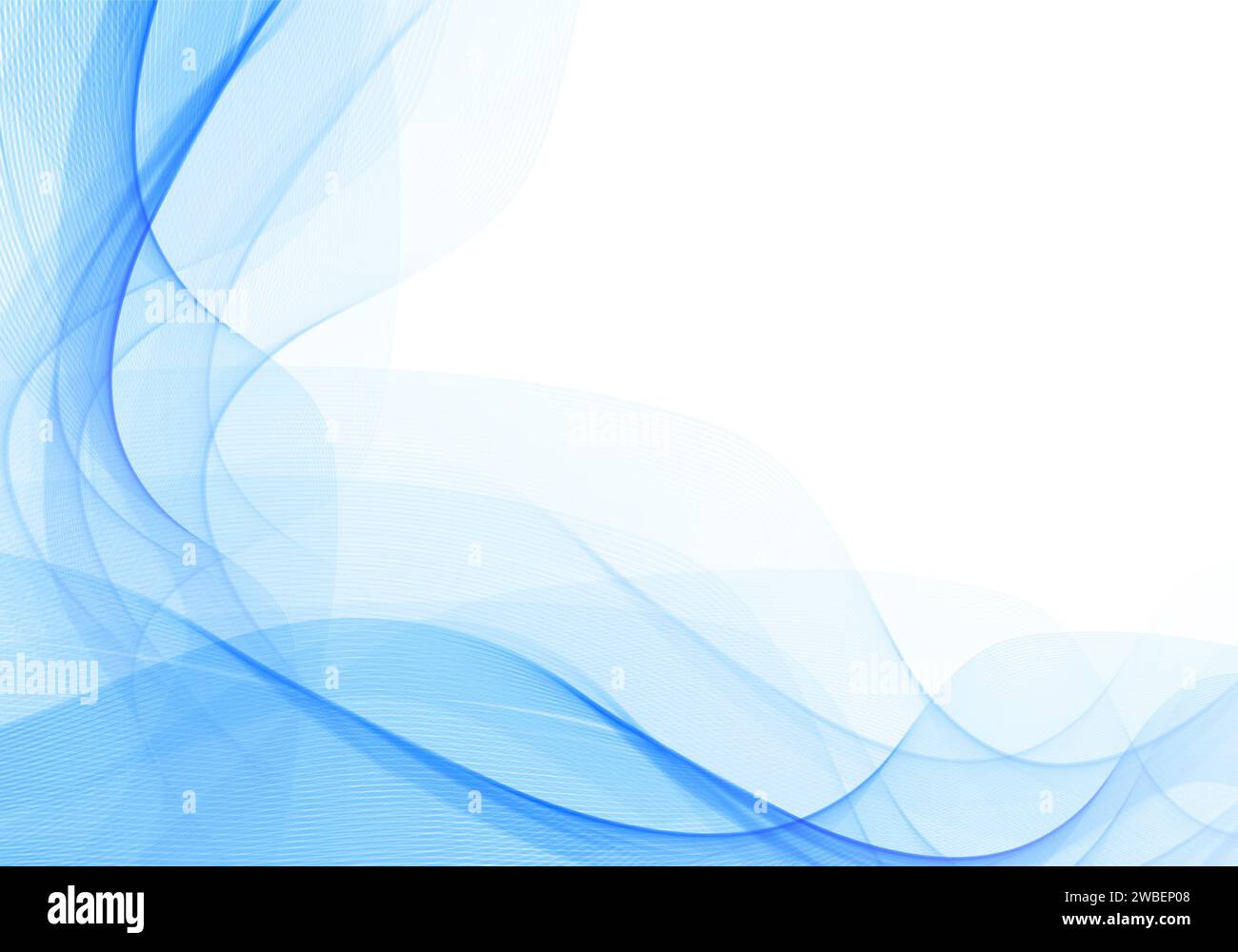 Modern flowing blue wave background Stock Photo - Alamy