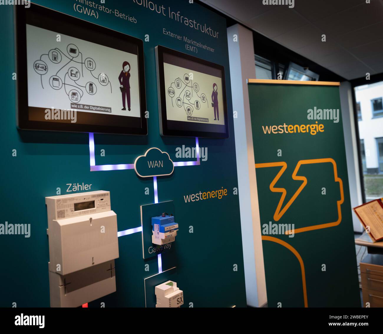 Arnsberg, Germany. 10th Jan, 2024. View of an informative panel about ...