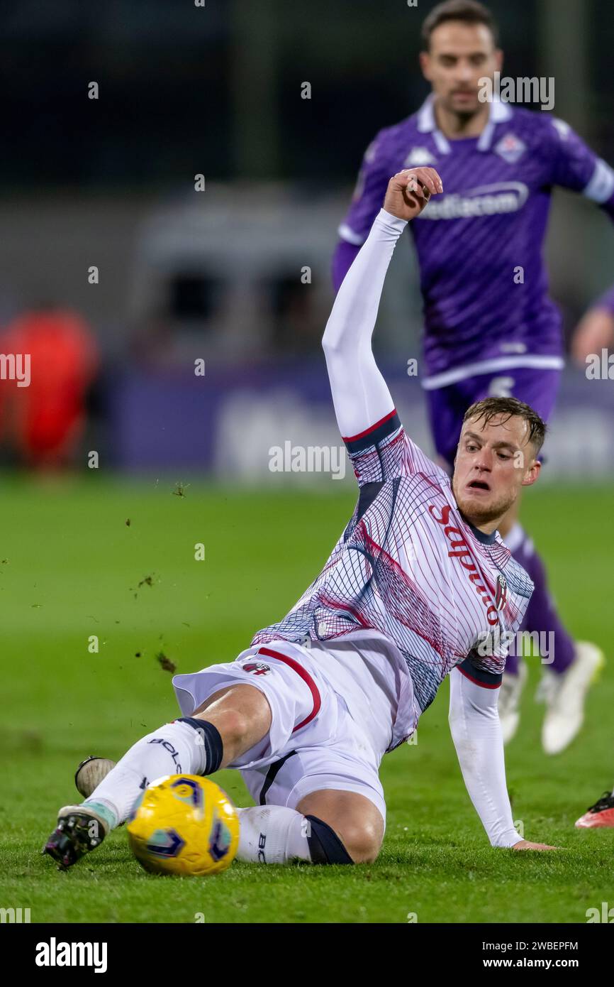 Sam Beukema (Bologna) during the Italian Italy Cup match between ...