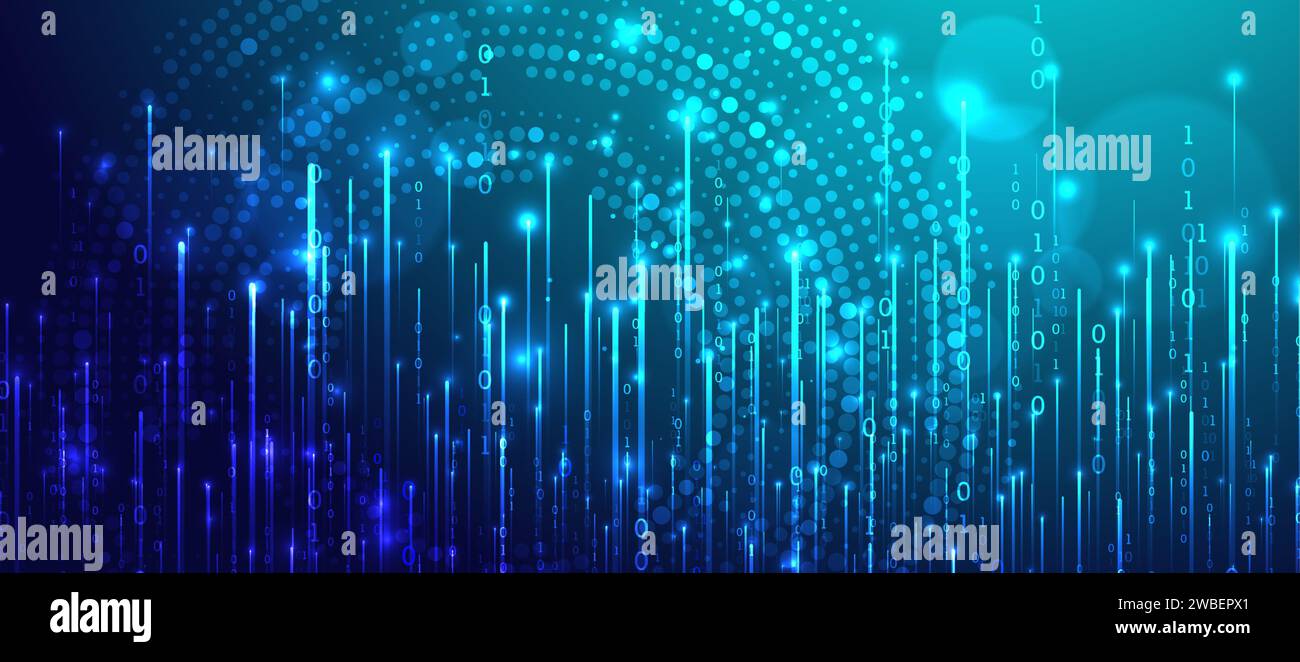 Information data technology background. Hand drawn vector Stock Vector ...