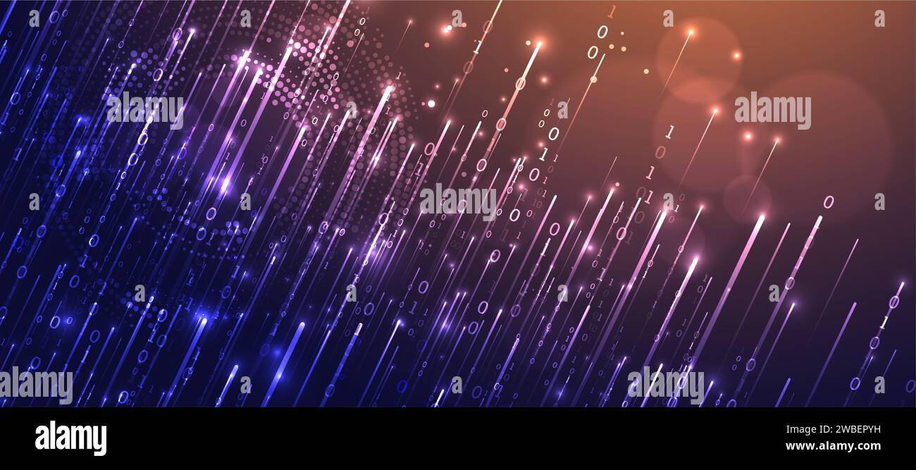 Information data technology background. Hand drawn vector Stock Vector ...