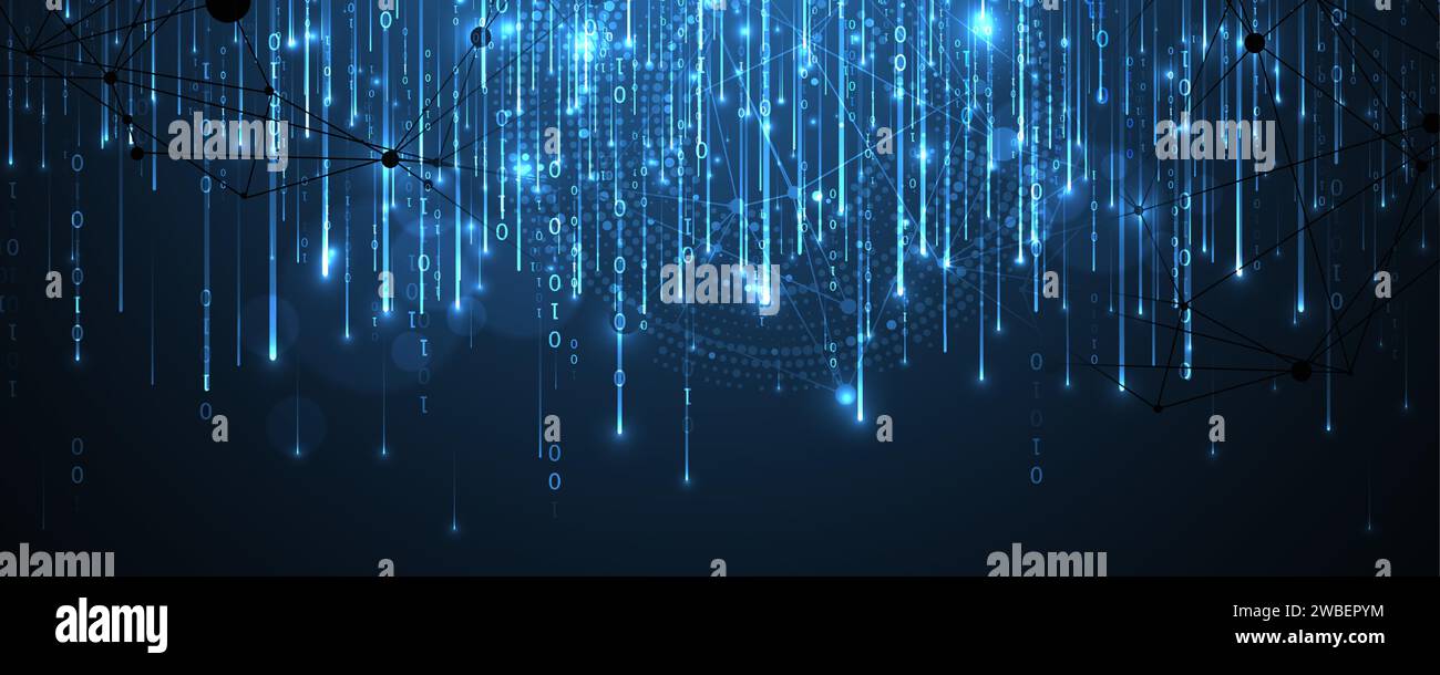 Information data technology background. Hand drawn vector Stock Vector ...