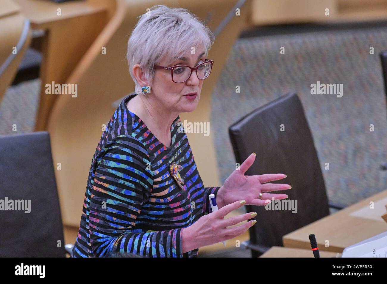 Edinburgh Scotland, UK 10 January 2024. Cabinet Secretary for Justice ...